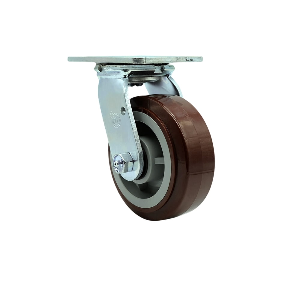 5 Inch Stainless Steel Polyurethane Wheel Swivel Caster with Roller ...
