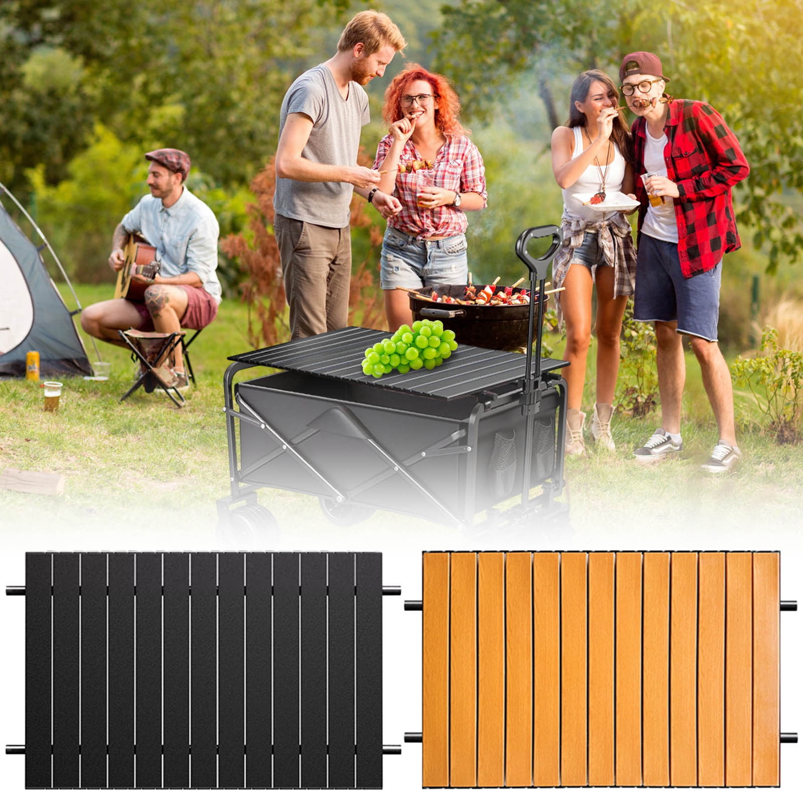 5-Inch Steel Folding Table,Portable Camping Table,Lightweight,Compact ...