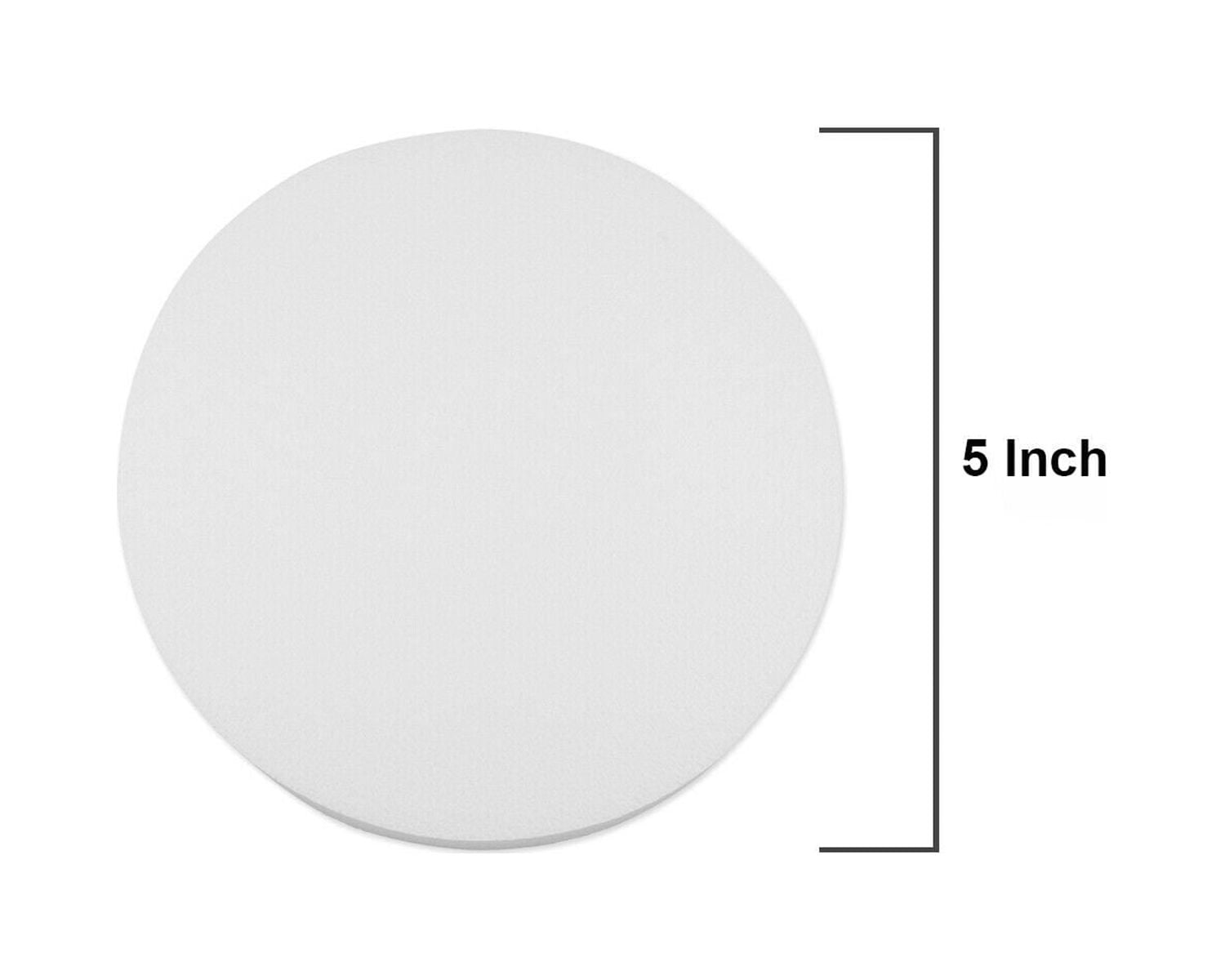 5 Inch Styrofoam Disk DIY Arts and Crafts Disc Sculpture Modeling Cake ...