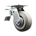 5 Inch Thermoplastic Rubber Caster with Roller Bearing and Total Lock ...