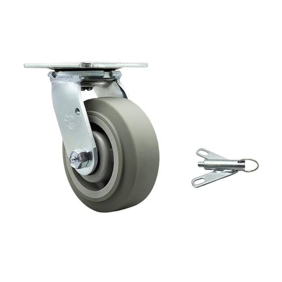 5 Inch Thermoplastic Rubber Swivel Caster with Roller Bearing and ...