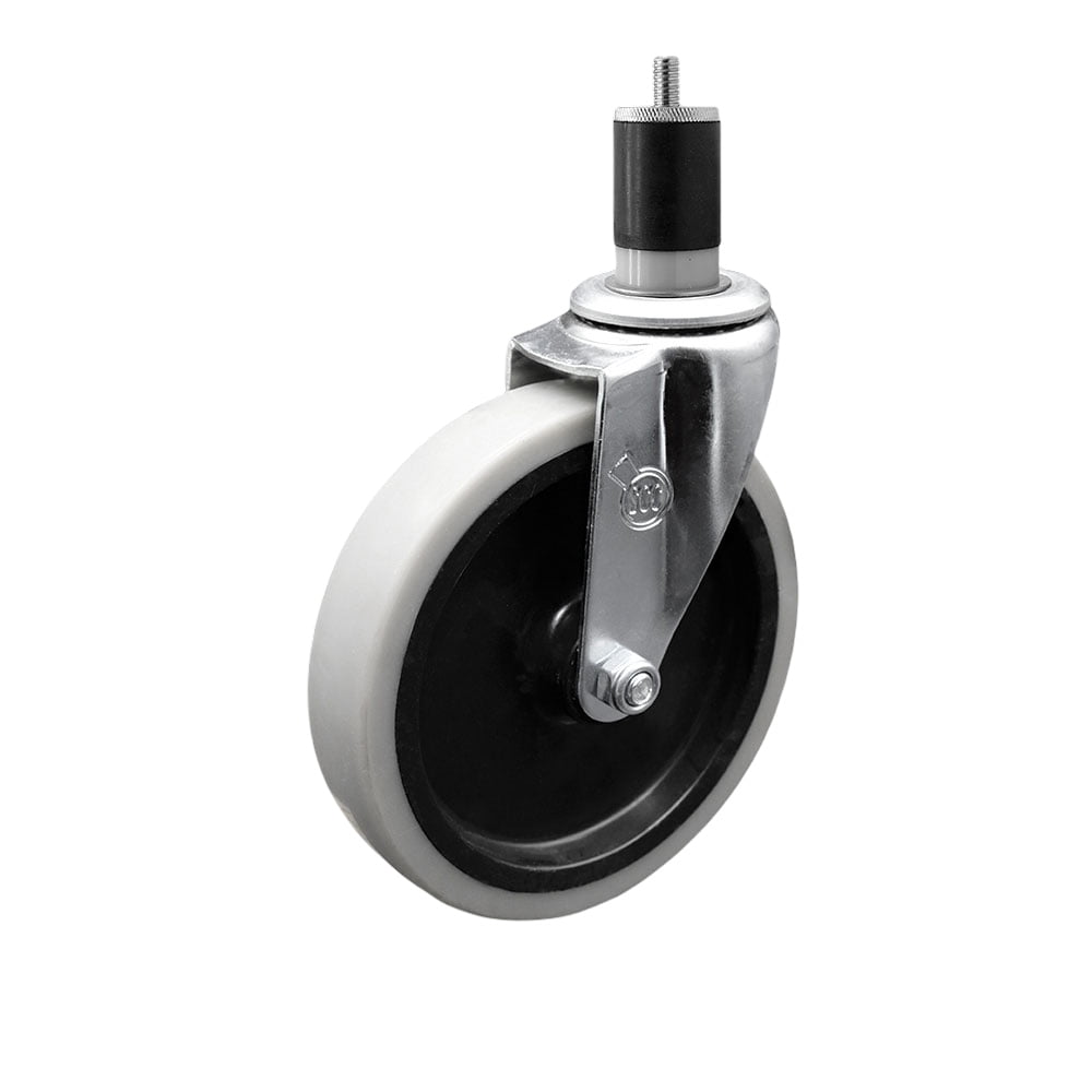 5 Inch Thermoplastic Rubber Wheel 1-7/8 Inch Expanding Stem Caster SCC ...