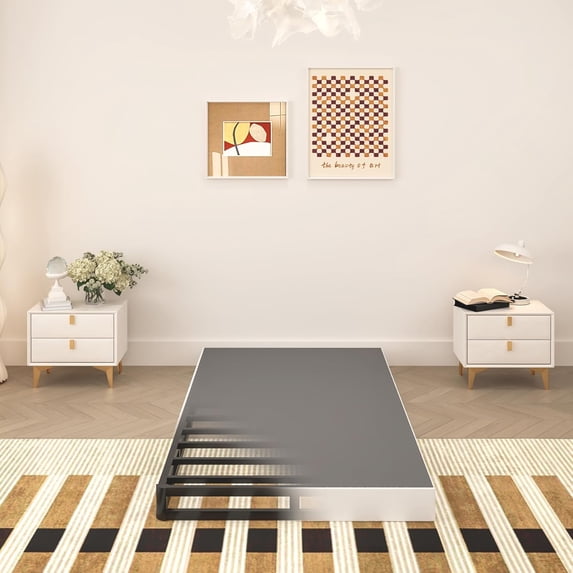 5 Inch Twin Box Spring, Heavy Duty Metal Mattress Foundation, 2500 lbs ...