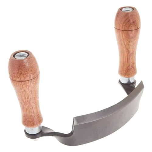 5 Inch Ultra Sharp Blade Heavy Duty Steel Curved Draw Shave Tool with ...