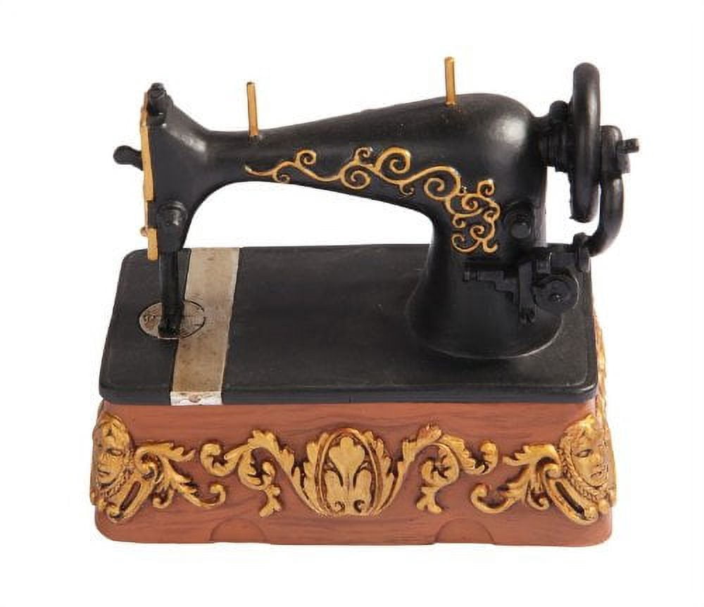 5 Inch Vintage Style Sewing Machine Jewelry/Trinket Box Figurine ...