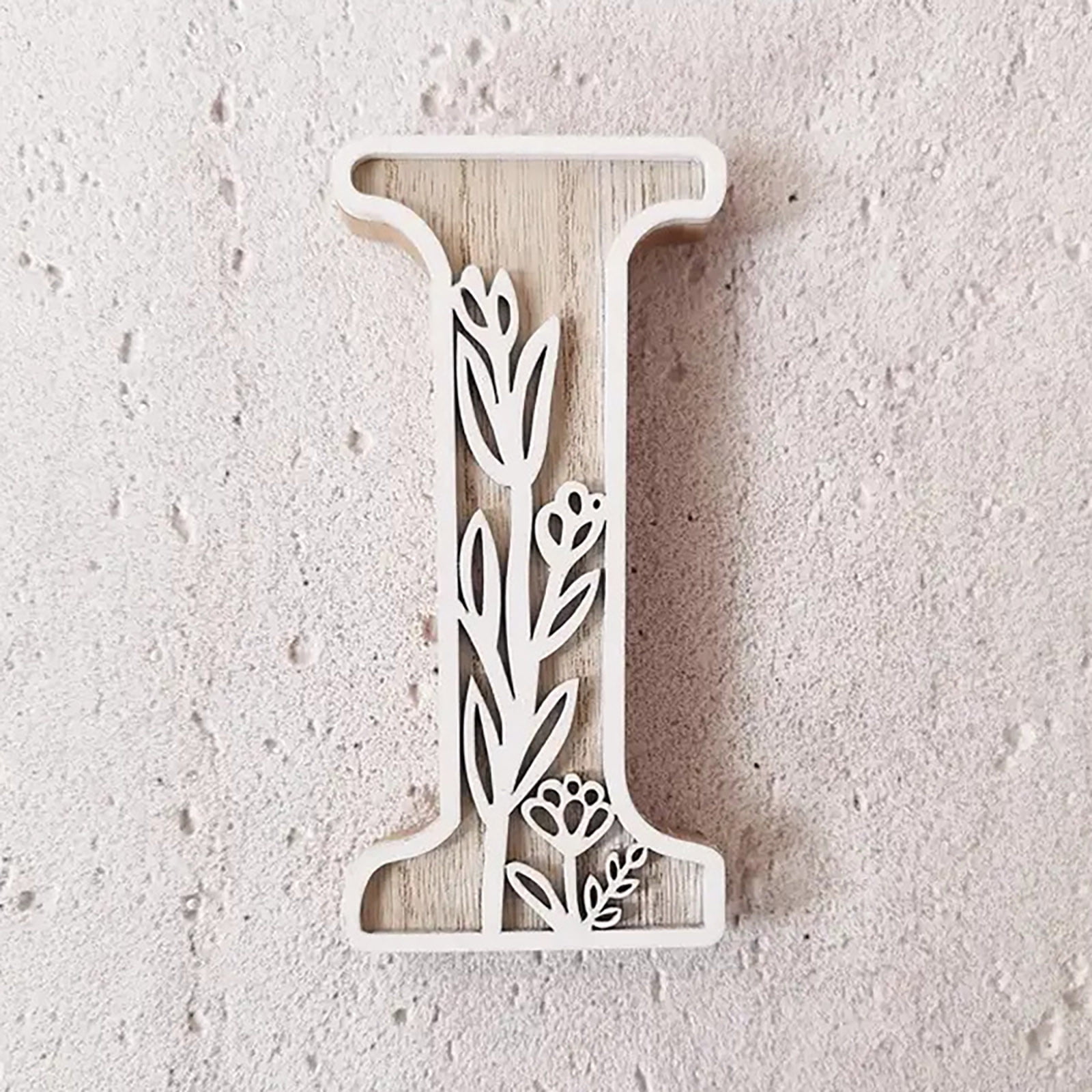5 Inch Wooden Wall Letters for Home Decoration Custom Floral Painted ...