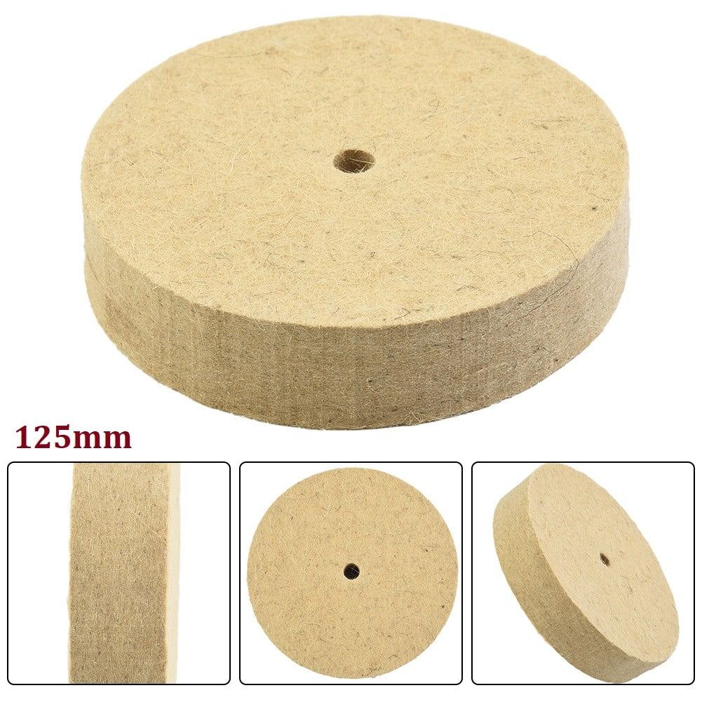 5 Inch Wool Felt Polishing Wheel for Metal and Glass Buffing - Walmart.com