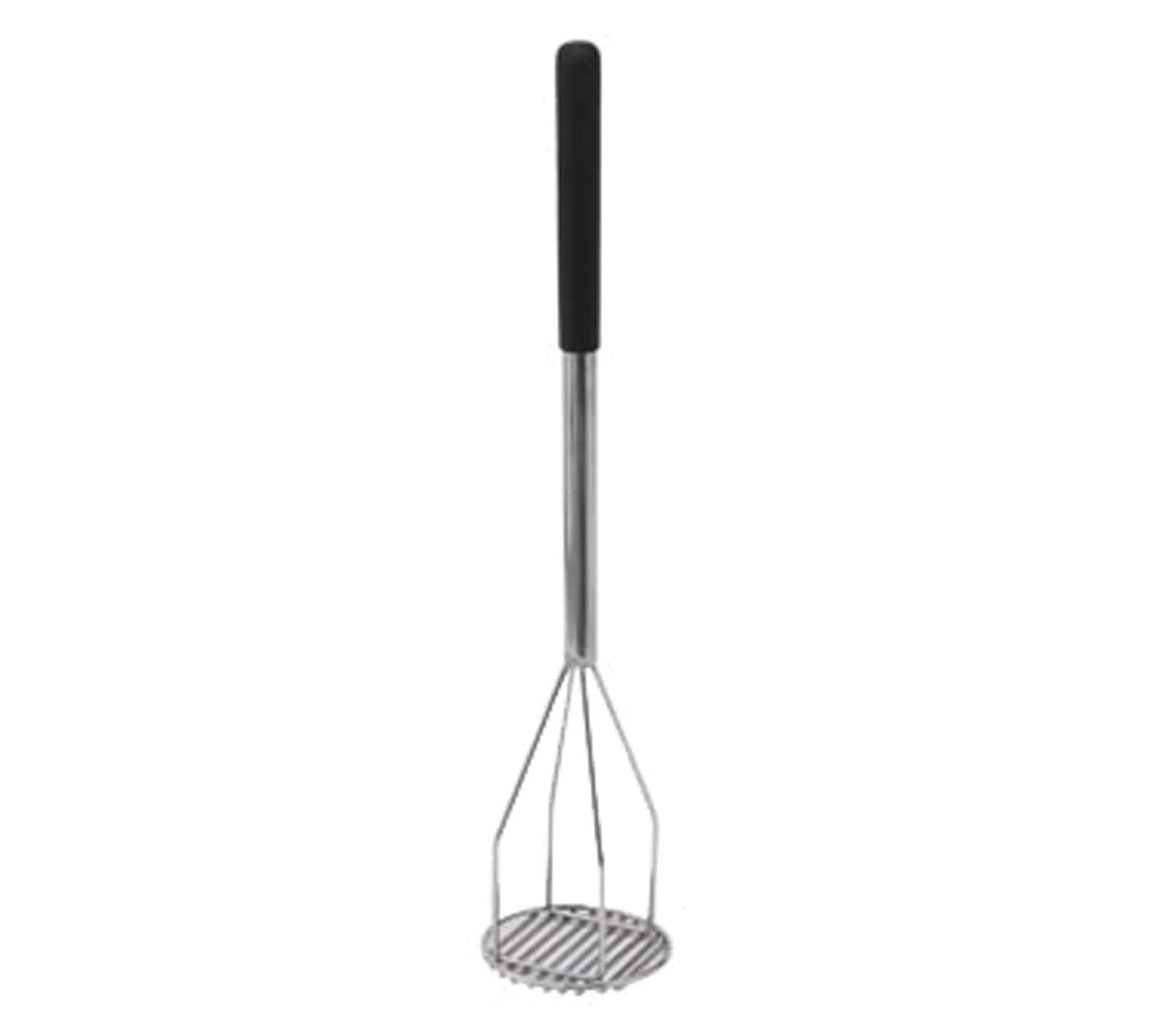 5-Inch by 24.5-Inch Round Potato Masher, Poly Propylene Handle, Black ...