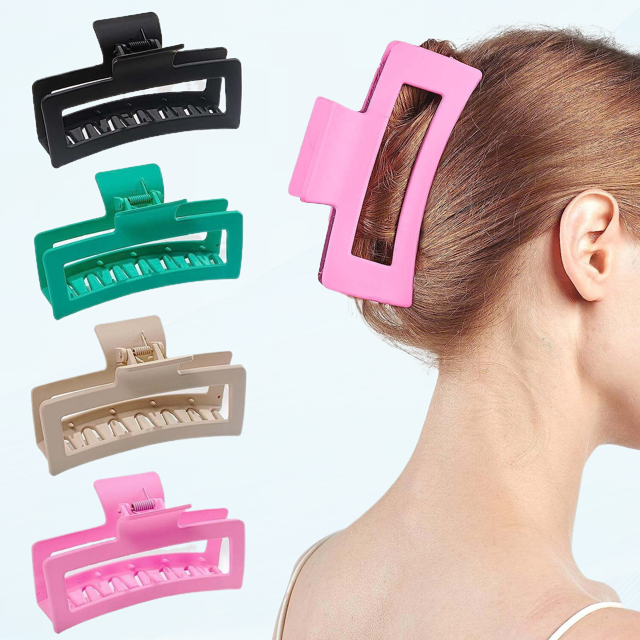 5 Inch jumbo Claw Clips - 4 Pack Extra Large Hair Clips for Thick and ...
