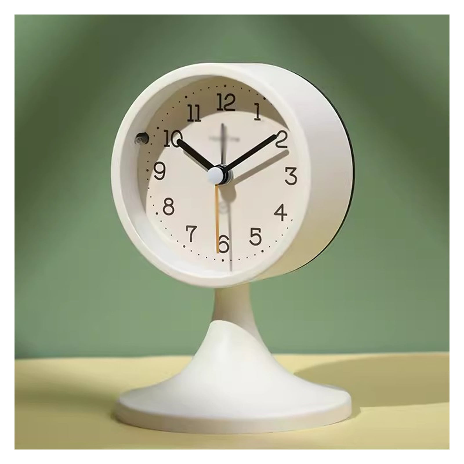 5-Inches Alarm Clock, Silent Non Ticking Small Clock with Arabic ...