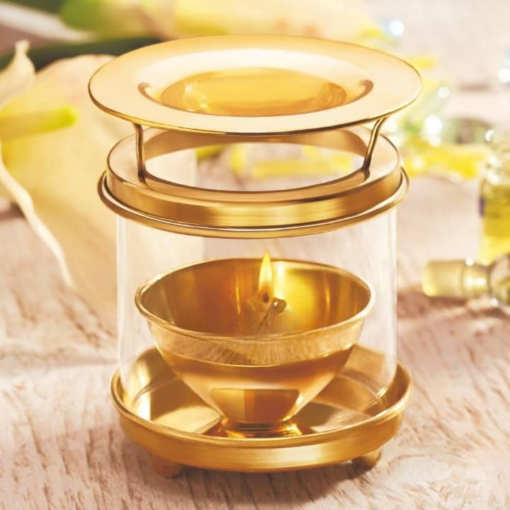 5 Inches Camphor DiffuserAroma Incence BurnerKapoor Dani Brass Akhand ...
