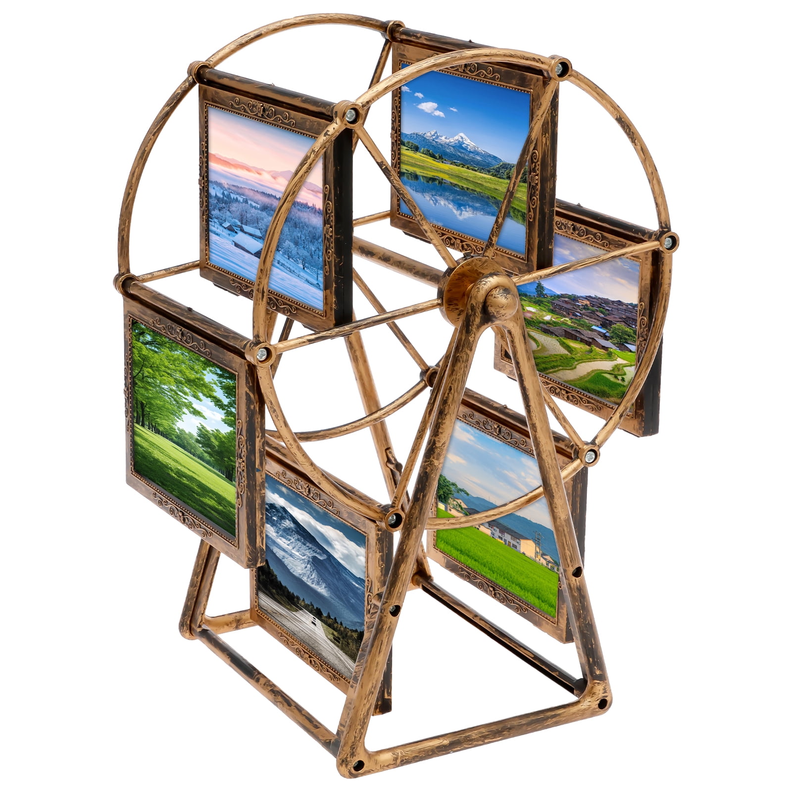 5 Inches Rotating Ferris Wheel Picture Frame Sturdy Cute Table Top ...