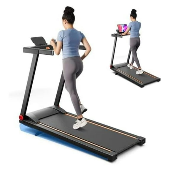 5% Incline Walking Pad Treadmill, 300LB Capacity Folding Treadmills for ...