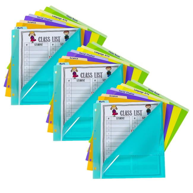 5 Index Dividers with Table for Grade 1 Plus, Multi Color - Pack of 3 ...