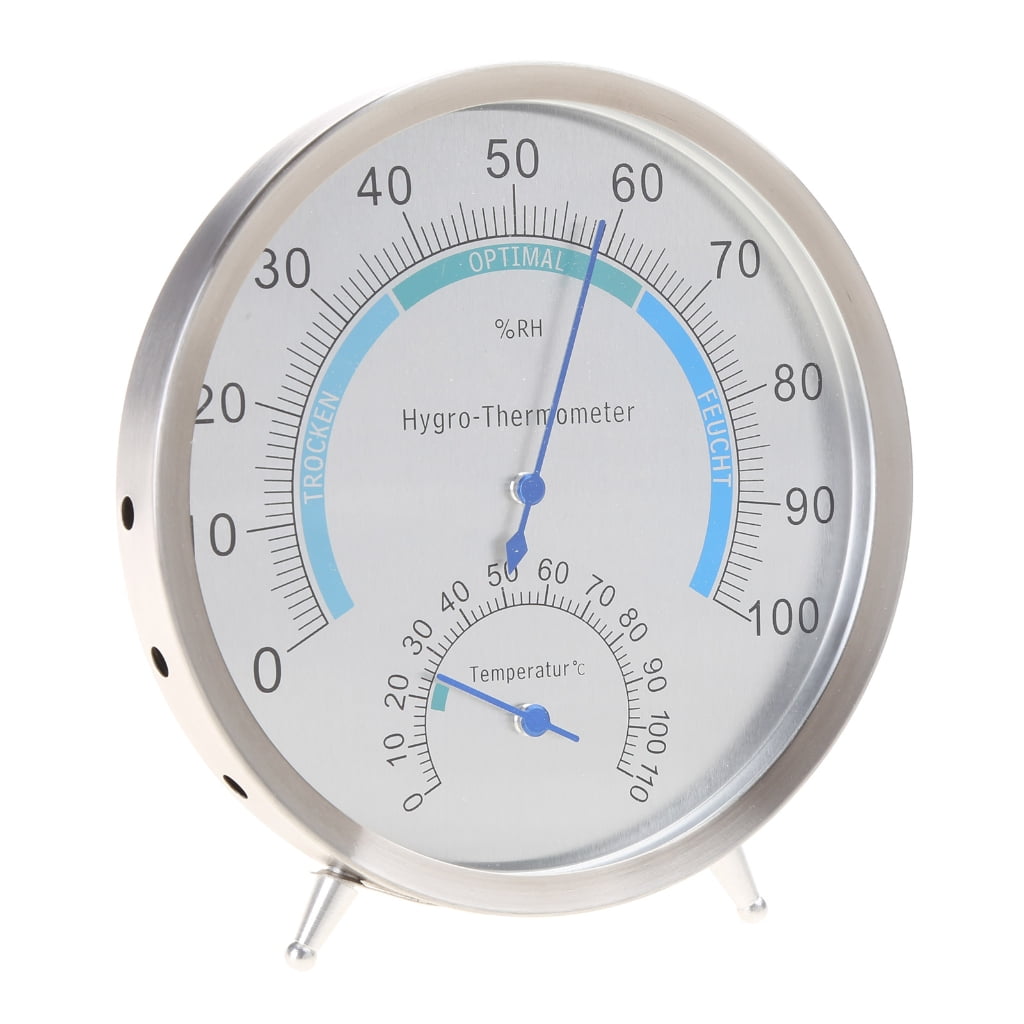 5" Indoor Outdoor Hygrometer/Thermometer, Humidity Gauge Indicator ...