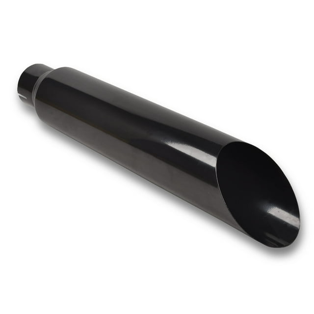 5" Inlet 7" Outlet 36" Tall Diesel Exhaust Stack Tip Polished Stainless ...