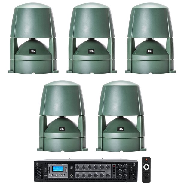 (5) JBL CONTROL 85M 5.25" Commercial 70v Outdoor Landscape Speakers ...