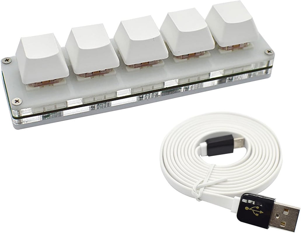 5 Key Gaming Keyboard Programming Macro keypad with Data Cable ...