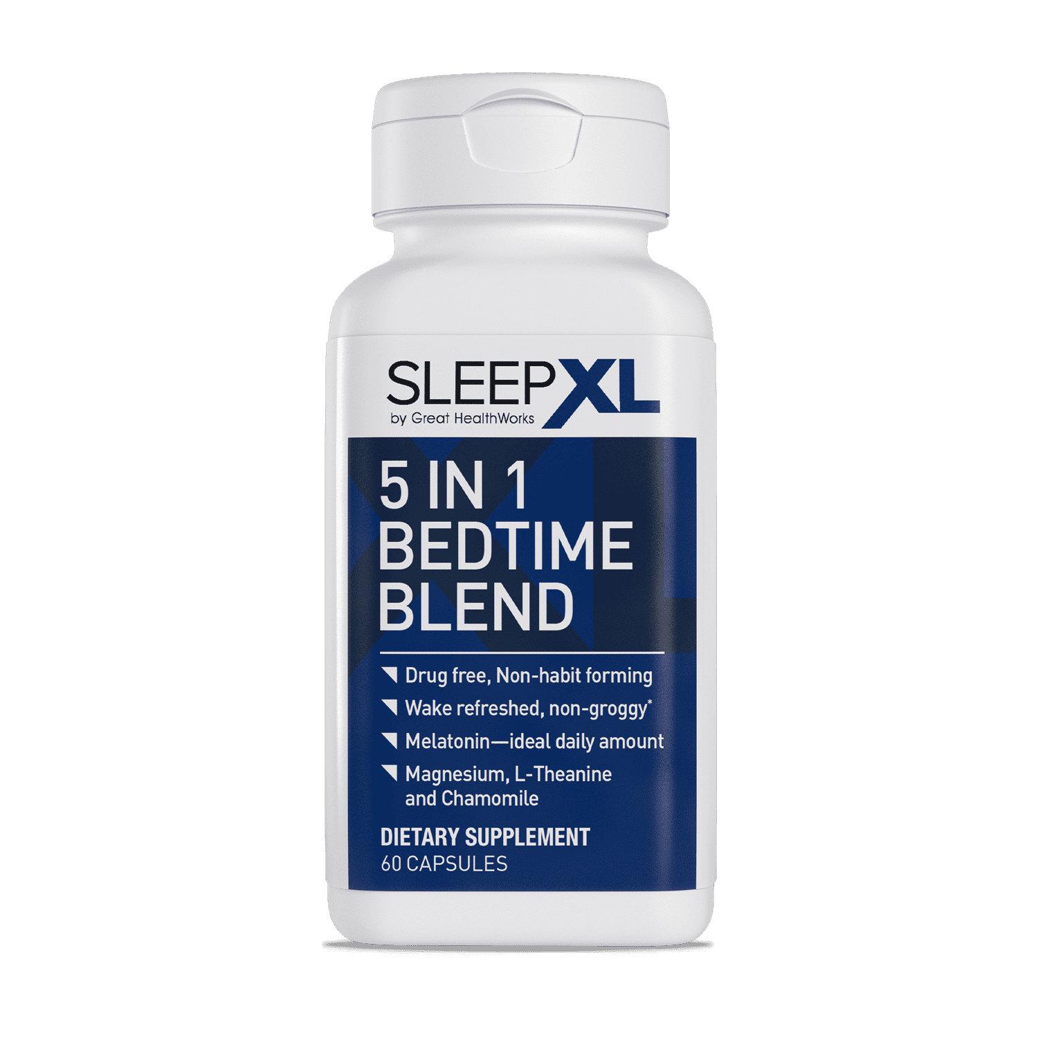 Great HealthWorks SleepXL Vegan Sleep Supplement with Melatonin ...