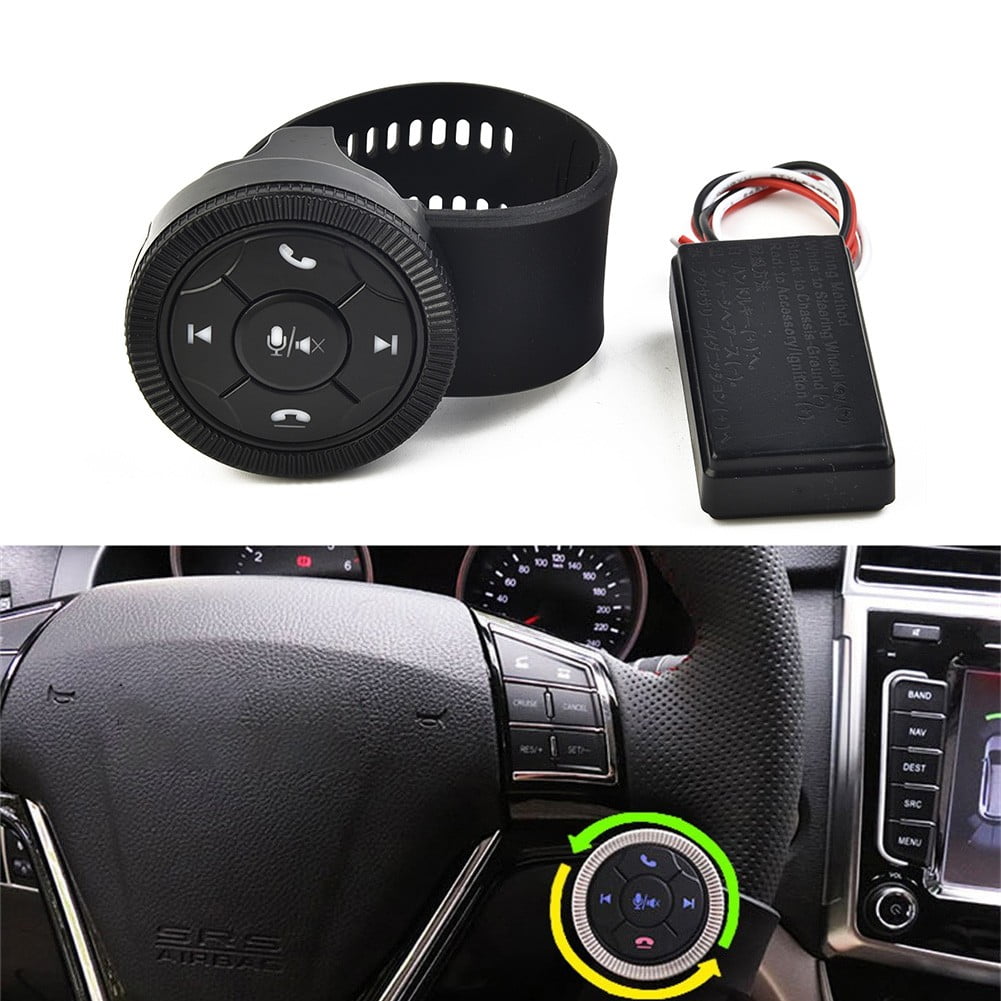 5 Keys Wireless Car Steering Wheel Control Button For Car Radio DVD GPS ...
