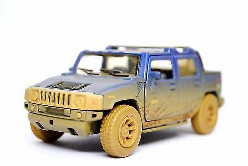 5" Kinsmart 2005 Hummer H2 SUT Muddy Diecast Model Toy SUV Truck 1:40 ...