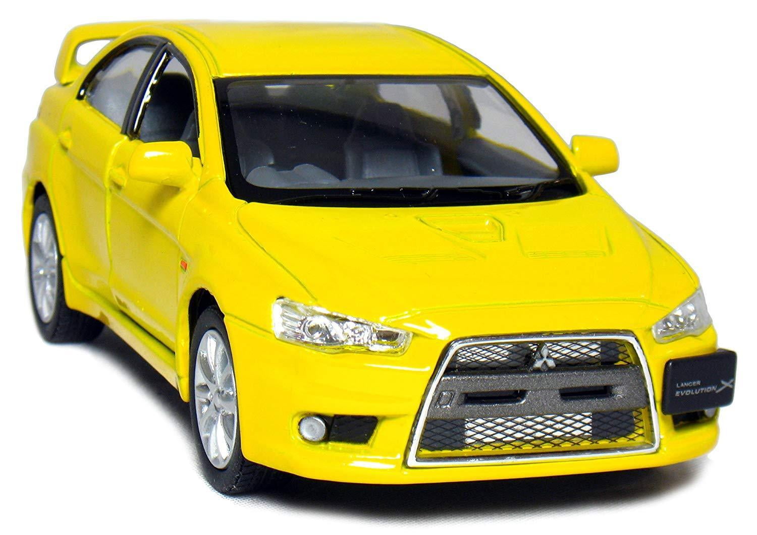 5" Kinsmart 2008 Mitsubishi Lancer Evolution X Diecast Model Toy Car 1: ...