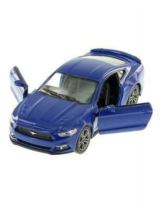 5" Kinsmart 2015 Ford Mustang GT Diecast Model Toy Car 1:38 Blue ...