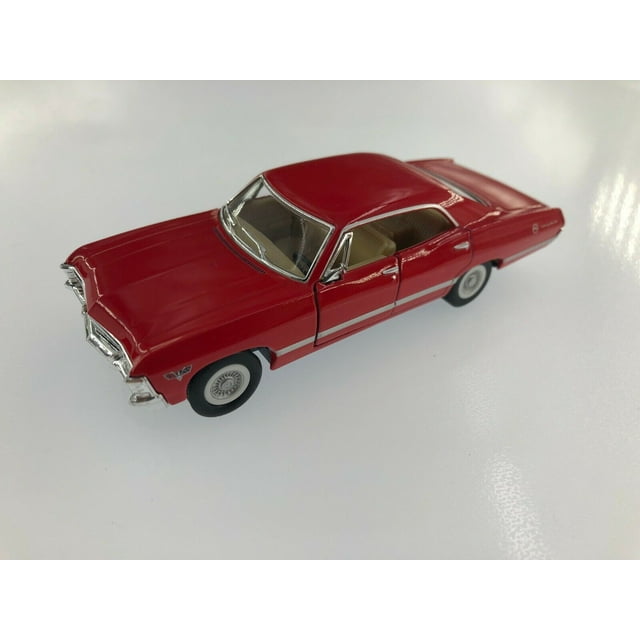 5" Kinsmart Chevy 1967 Chevrolet Impala Diecast Model Toy Car 1:43 Red ...