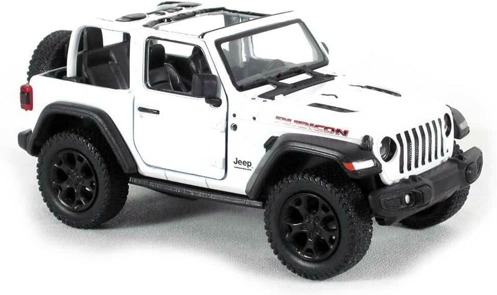 5" Kinsmart Jeep Wrangler Rubicon No Hard Top Diecast Model Toy Car 1: ...