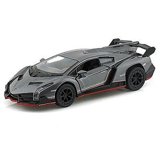 "Kinsmart 5"" Lamborghini Veneno Grey Diecast Model Toy Car, 1:36 Scale ...