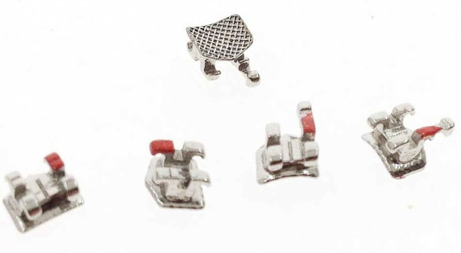 5 Kits (100 Pcs) Dental Orthodontic Metal Brackets Brace Mini Roth 022 ...