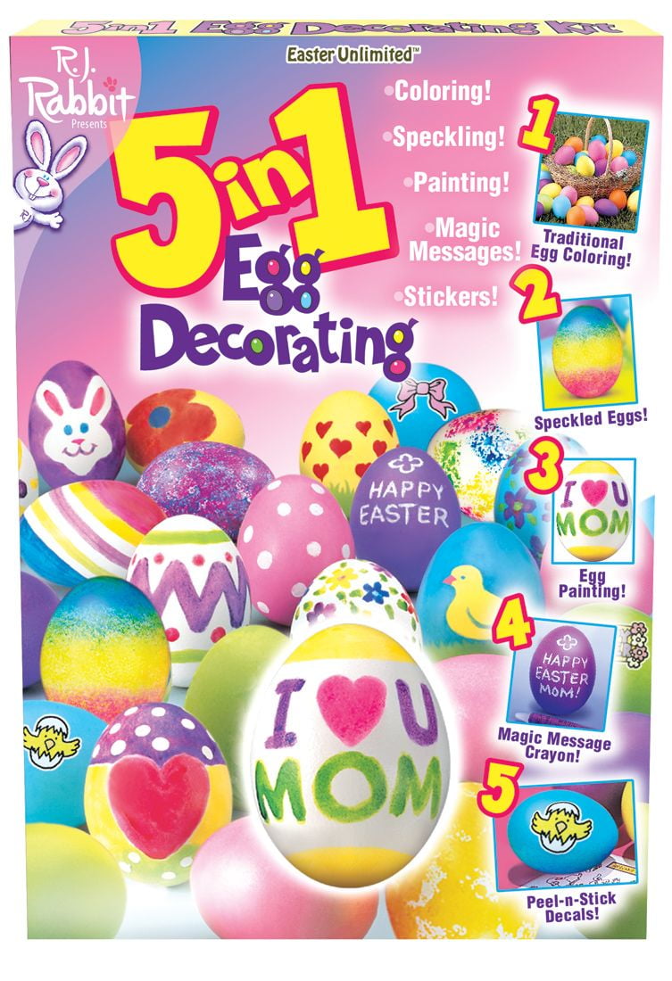 Walmart's 5-in-1 Easter Egg Decorating, Dye, Stickers, Painting ...