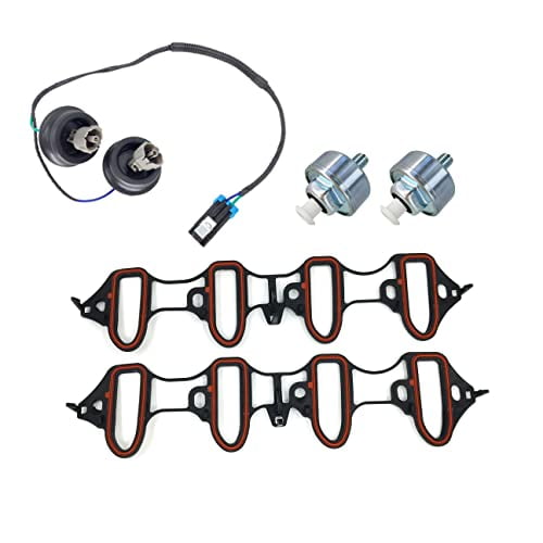 5 Knock Sensor Harness Intake Manifold Gasket Kit for GM LS1 LQ4 LQ9 6 ...