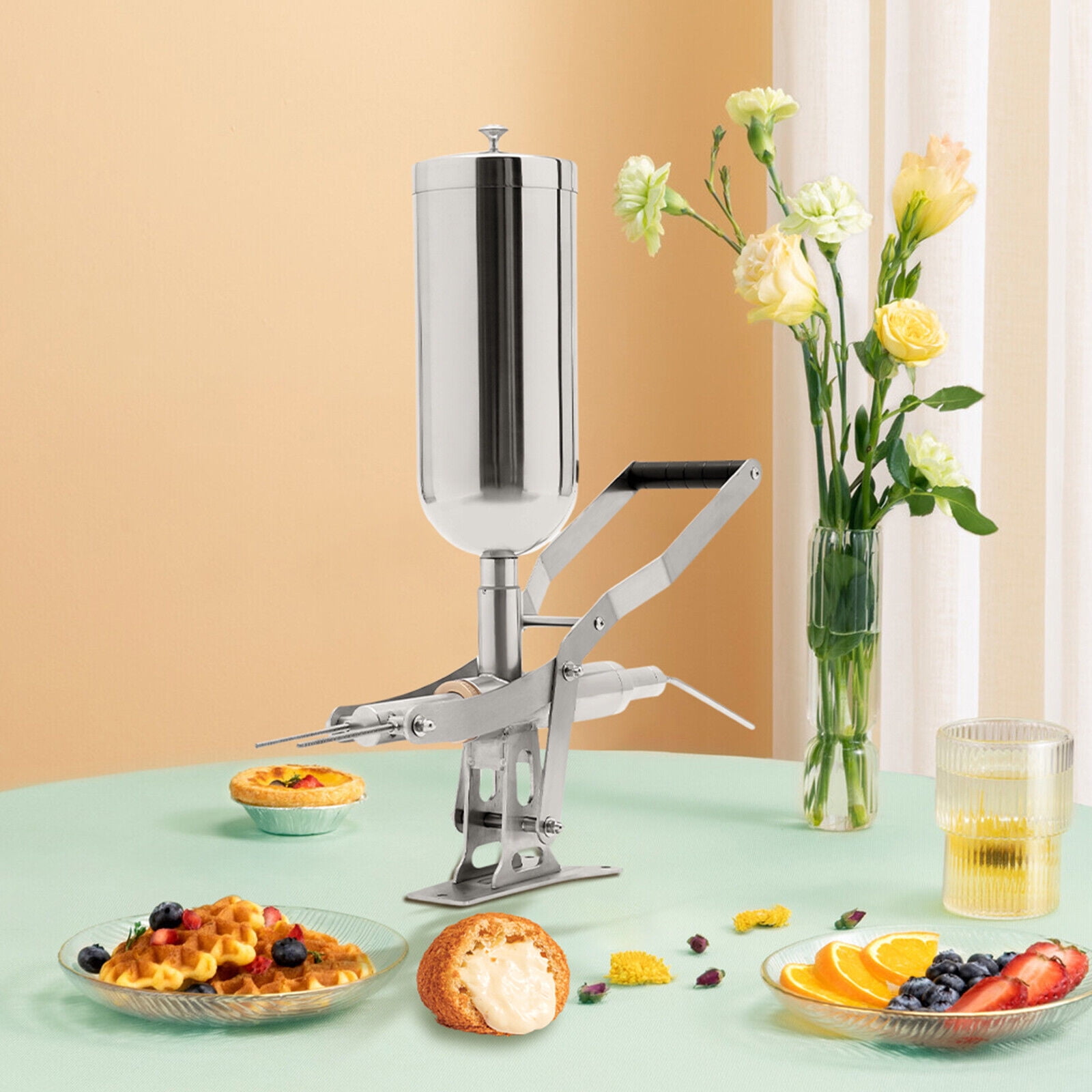 5L/5.28qt 304 Stainless Steel Manual Donut Maker Doughnut Making ...