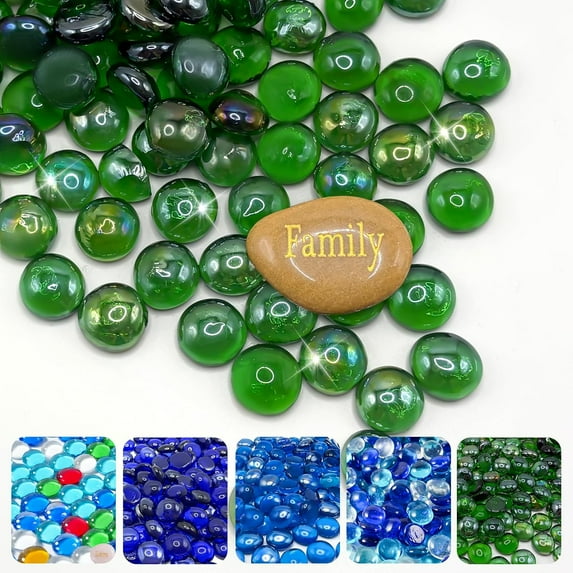 5 LB Flat Glass Beads for Vases 1/2 Glass Marbles, Glass for Vase ...
