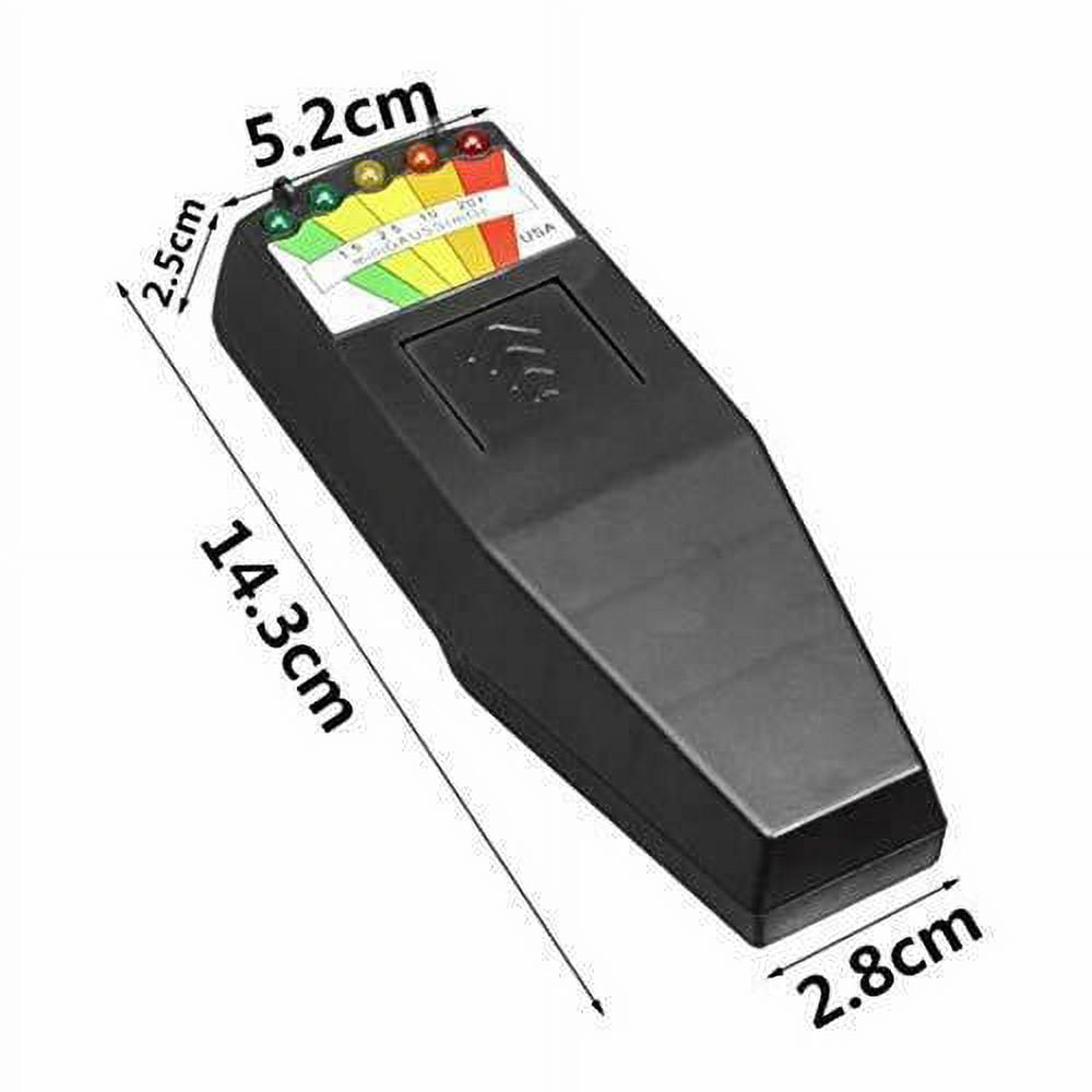 5 LED Portable EMF Meter for Home, Magnetic Field Ghost Hunting ...