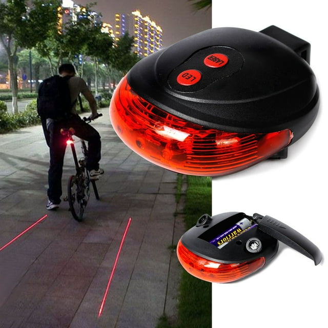 5 LED Rear Bike Safety Light - Red - Walmart.com