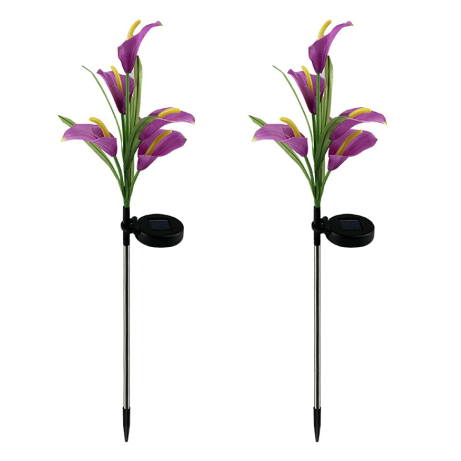 5 LED Solar Garden Lights Flower Solar Lights Outdoor for Patio Back ...