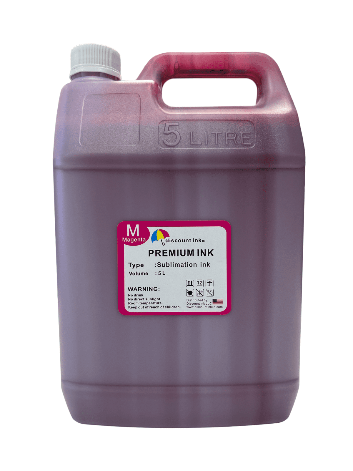 5 LITRE 5000ml Sublimation Bulk Refill Ink for Heat Transfer Heat Press ...