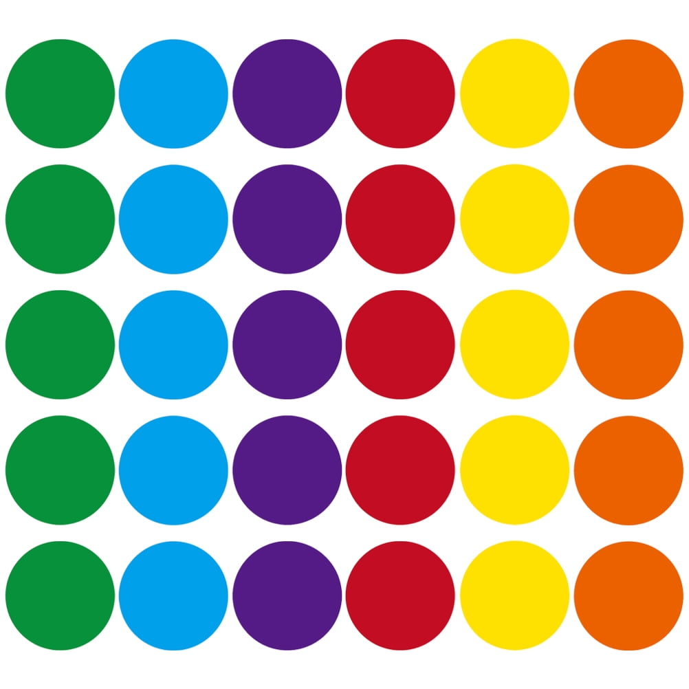 5 Label Sticker Carpet Dots Classroom Floor Markers - Walmart.com