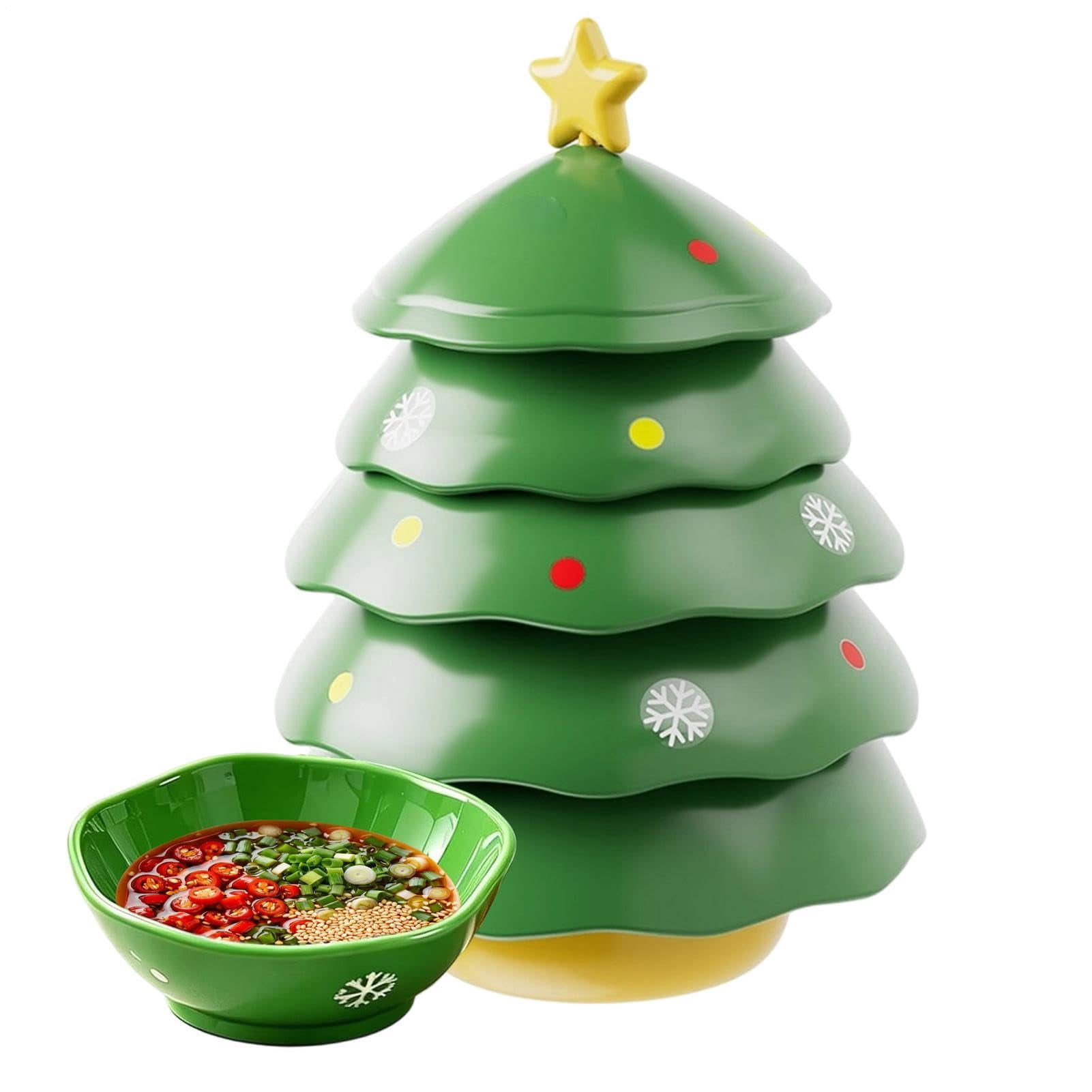 5 Layer Christmas Tree Storage Tray, Tree Dice Tray Small Jewelry Dish ...