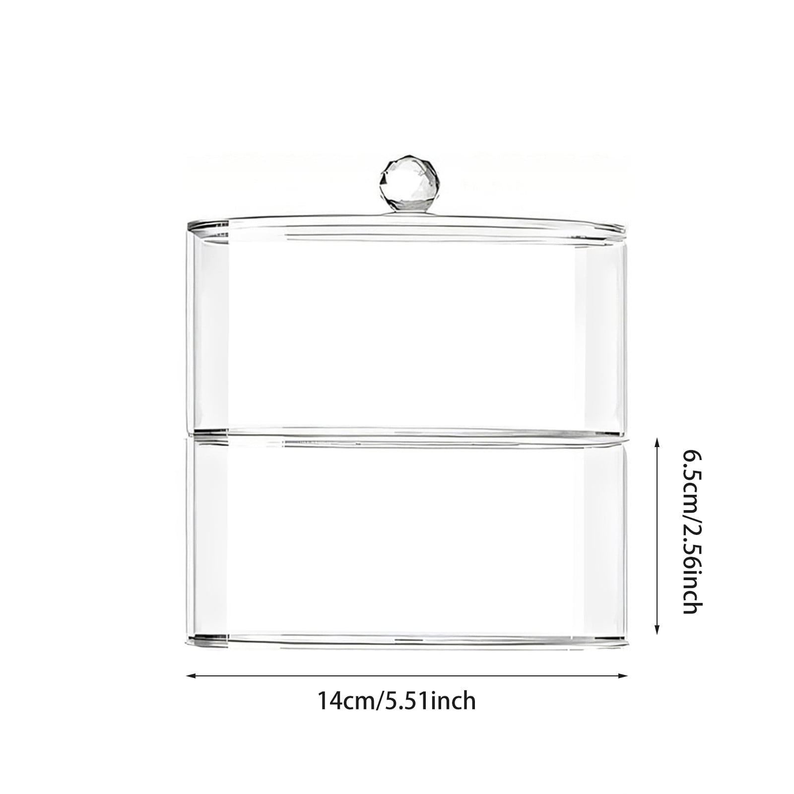 5-Layer Clear Acrylic Belt Storage Box, Multi-Grid Transparent ...