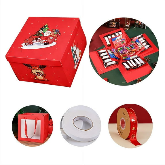 5-Layer Explosion Gift Box - 9.46" Surprise Boxes with Tape and Bow ...