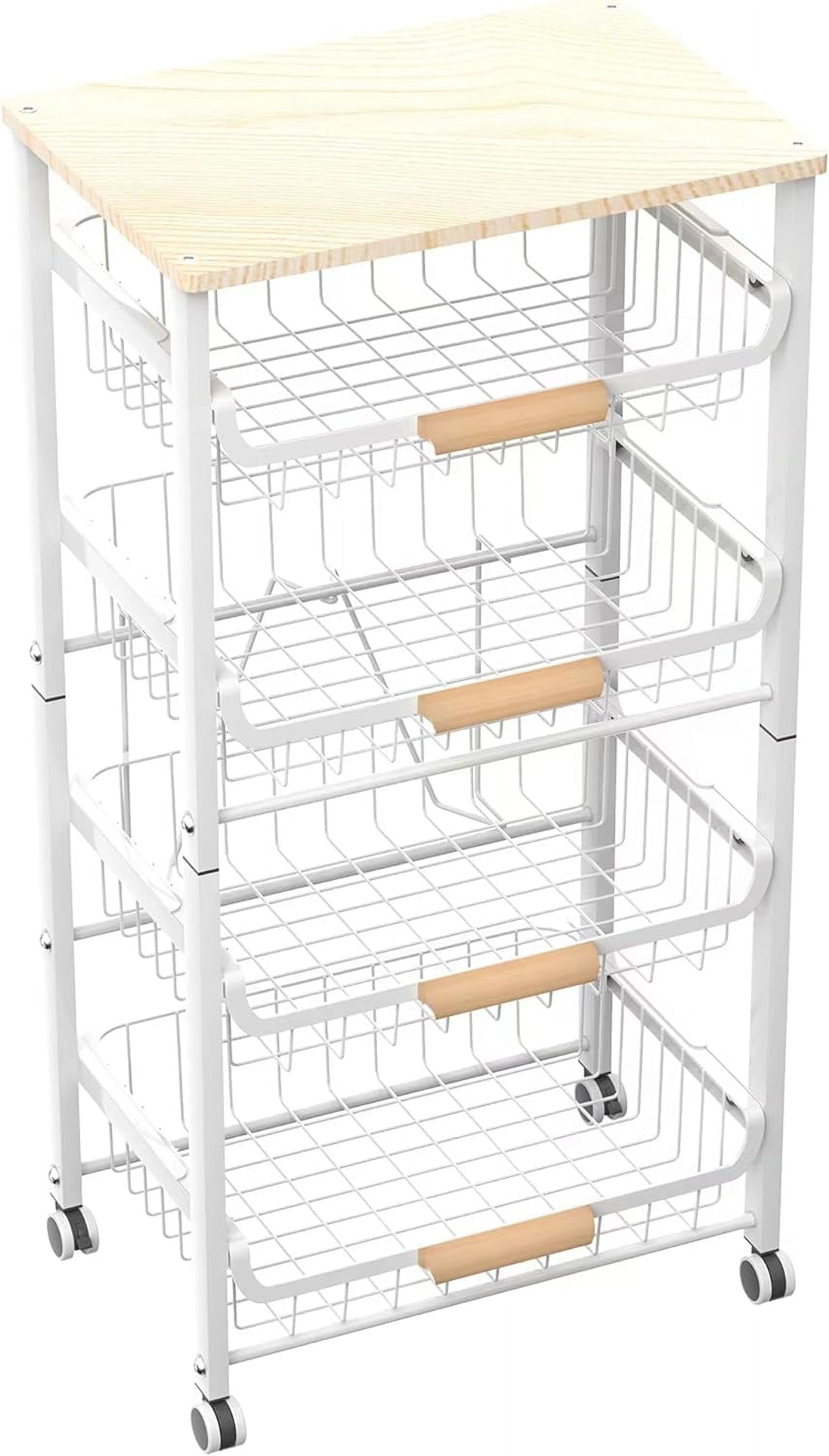 5-Layer Fruit Basket Kitchen Food Storage Organizer and Storage Rack ...