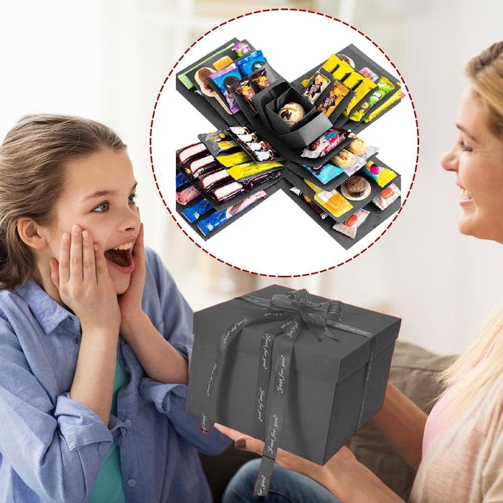 5 Layer Gift Box, Multi Layered Explosion Photo DIY Box for Creative ...