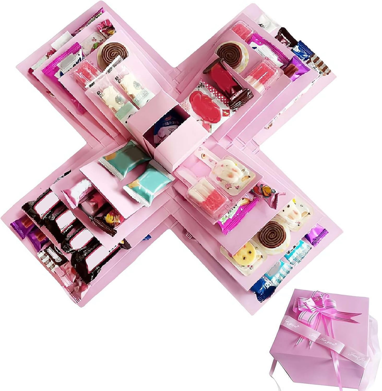 5 Layer Gift Box, Multi Layered Explosion Photo DIY Box for Creative ...