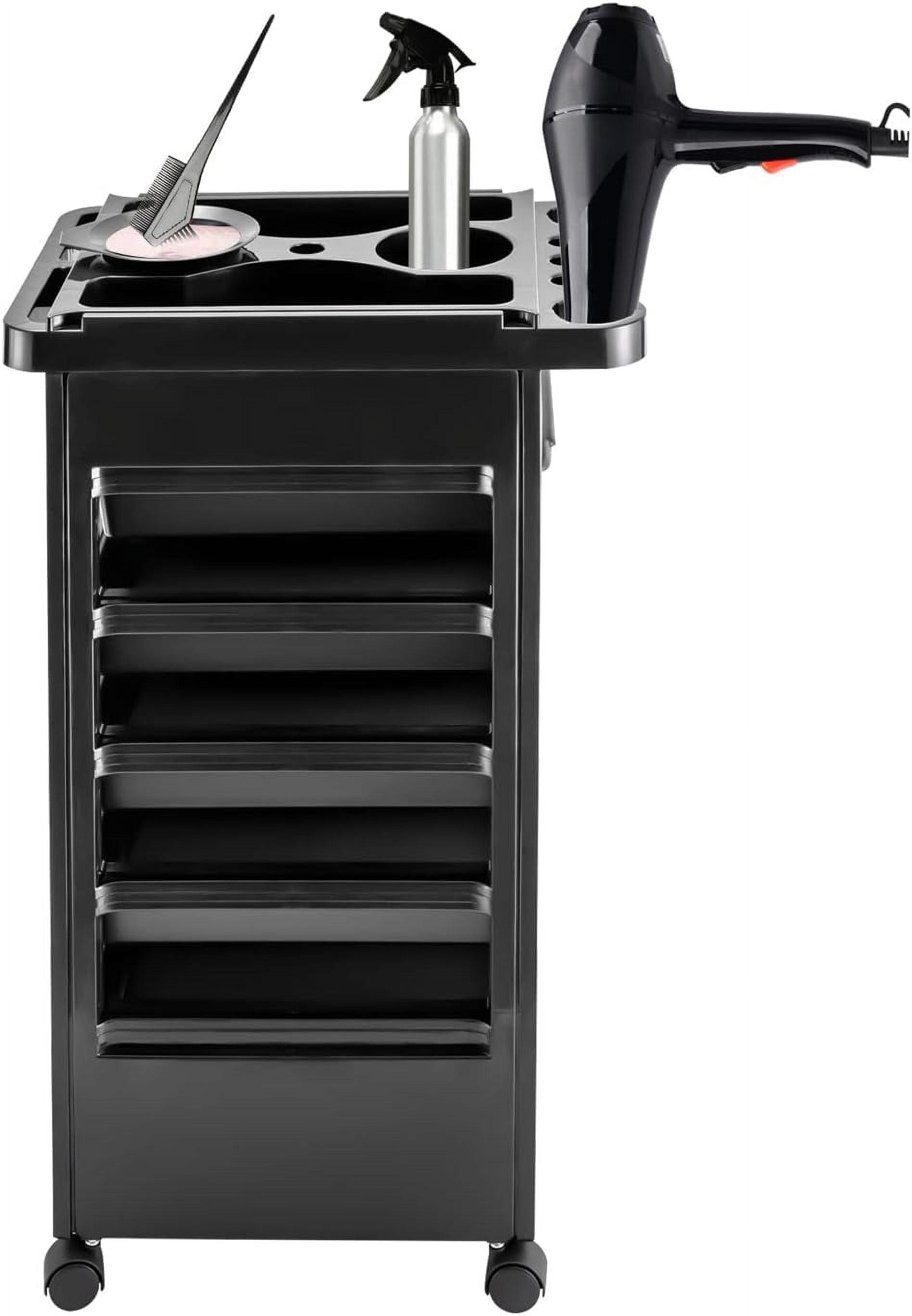 5 Layer Salon Trolley Cart, 31.9'' Beauty Spa Styling Station Trolley ...