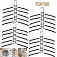 5-Layer Space-Saving Magic Hangers, Heavy-Duty Plastic Clothes Hangers ...