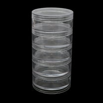 Paylak 10 Storage Square Clear Containers for Small Items Organizer 2.5 ...