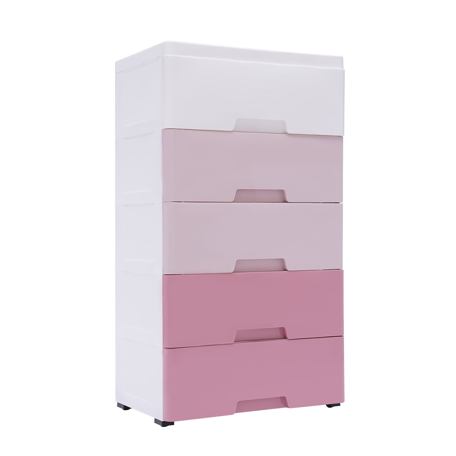 5-Layer Storage Cabinet Plastic Closet Organizer 5 Drawer Storage Bin ...